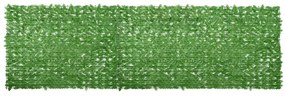 Balkónová zástěna se zelenými listy 600 x 150 cm 315506