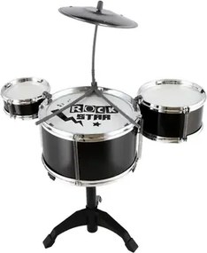 TEDDIES Bicí souprava Rock Star / Plast / 3 bubny + činel / 23 x 22 x