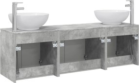 Sada koupelnových skříněk 3 ks Betonově šedá 3405690