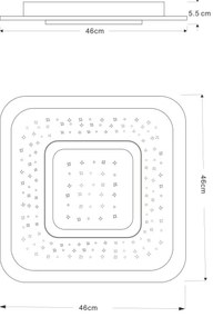Globo 48132-47 - LED Stmívatelné stropní svítidlo LED/47W/230V 2700-6000K + DO