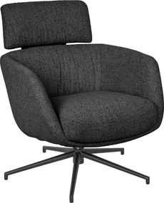 XXXLutz RELAXAČNÍ KŘESLO, kov, textil, černá, tmavě šedá Dieter Knoll - Relaxační křesla - 001261001003