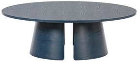 OnaDnes -20% Modrý jasanový kulatý konferenční stolek Teulat Cep 110 cm