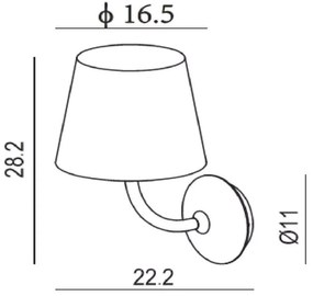 Lucide 27888/07/30 - LED Venkovní nástěnné svítidlo JUSTIN LED/7W/230V IP65
