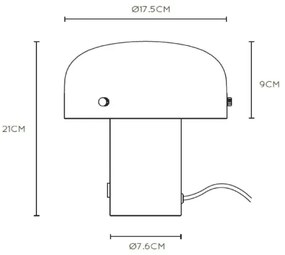Lucide 05538/01/02 - Stmívatelná stolní lampa TIMON 1xE14/10W/230V pr. 17,5 cm