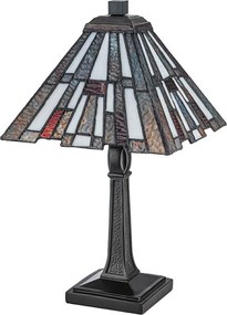 Elstead INGLENOOK vitrážová stolní lampa 1x E14