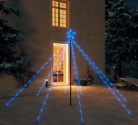 vidaXL Vánoční světelný strom dovnitř i ven 400 LED 2,5 m [328731] Barva: Modrá