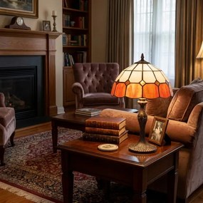 Brilagi - Tiffany vitrážová stolní lampa SIENNA 1xE27/60W/230V