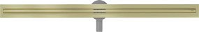 Mexen Flat 360° Slim sprchový žlab 140 cm, zlatá matná, 1A41140