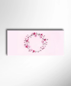 Malvis ® Obraz Růžová tématika květin ROZMĚR (šířka x výška): jednodílný obdélník 100x45 cm