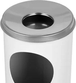 ALDA Cigarette Pillar bílá / Odpadkový koš s popelníkem / 15 l / lakov