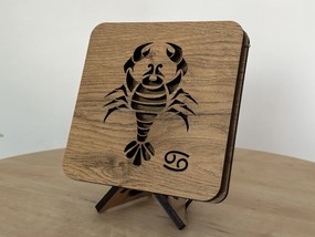 Li-Go Znamení "Rak" lampa 19x19cm provedení povrchu: dub světlý