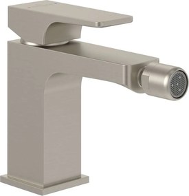 Villeroy & Boch Architectura Square - Bidetová baterie s výpustí, matný kartáčovaný nikl TVB12500100064