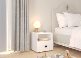 ADRK Furniture Noční stolek se zásuvkou EMI NS-EMI-W-UCH-4-L010