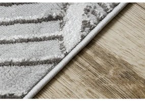 koberec LIRA E1482 Listy, strukturální, moderní, glamour šedá velikost 160x220 cm | krásné koberce cz