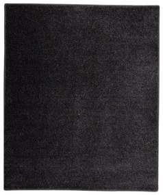 Vopi koberce Kusový koberec Eton černý 78 - 200x400 cm