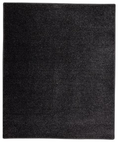 Vopi, Kusový koberec Eton černý 78, 80x150, černá, chodba / předsíň