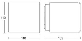 Steinel 079253-LED Venkovní nástěnné svítidlo L830 C LED/9,1W/230V IP44 antracit