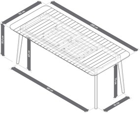 Tchibo - Dvojitý rozkládací stůl z teakového dřeva - barva: hnědá
