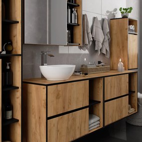 Závěsná koupelnová skříňka VAMI 35 cm - výběr z 6 provedení