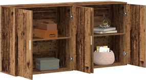 Servírovací skříň 2 ks Staré dřevo 79 x 38 x 80 cm 3334308