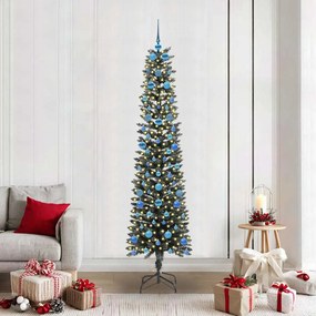 Umělý vánoční stromeček Zelená 210 cm PVC, plast a ocel 3395959