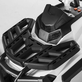 Ramiz Dětská čtyřkolka ATV na baterie bílá + EVA kola + MP3 rádio + LED + pomalý start