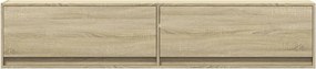 Nástěnná TV skříňka s LED dub sonoma 180 x 31 x 38 cm 3307949