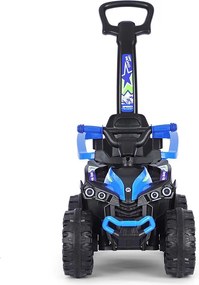 Dětské odrážedlo s vodící tyčí Milly Mally Wild 3v1 blue