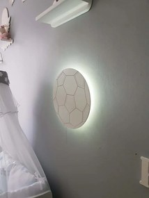 Vingo Noční lampička fotbalový míč - bílá, 34 cm
