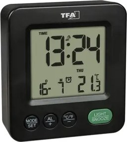 TFA 60.2567.01 / Digitální budík / Rádiem řízený DCF / Vnitřní teplomě