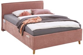 OnaDnes -20% Růžová čalouněná postel Meise Möbel Fun 90 x 200 cm