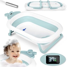 Ricokids Dětská vanička s teploměrem RK-282 bílá a modrá