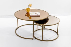 Bronzový konferenční stolek Circles