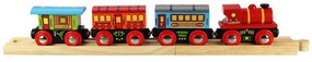 Bigjigs Rail Osobní vlak + 2 koleje