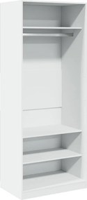 Šatní skříň bílá 80 x 50 x 200 cm kompozitní dřevo 3307693