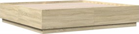 Rám postele s LED osvětlením dub sonoma 200 x 200 cm kompozit 3209585