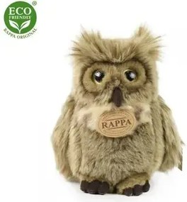 RAPPA Plyšový výr 17 cm / ECO-FRIENDLY / od 0 měsíců