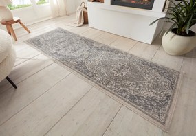 Hanse Home, AKCE: 80x200 cm Běhoun Terrain 105605 Orken Cream Grey, béžová, ložnice