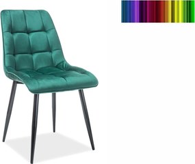 MAXIVA Jídelní židle - CHIC Velvet, různé barvy na výběr Čalounění: žlutá (Bluvel 68)