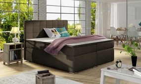 Postel Boxspring Alicia, hnědá (látka - ba 04/sawana 26)