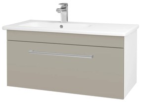 Dřevojas Koupelnová skříň ASTON SZZ 90 Varianta: N01 Bílá lesk / Úchytka T01 / D05 Oregon