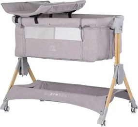 CHIPOLINO Postýlka SleepNFold 2v1 Platinum / Přístavná k posteli / 6 v