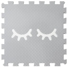Vylen Pěnové podlahové puzzle Minideckfloor SPINKEJ Světle šedý s bílým spinkej 340 x 340 mm