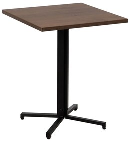 BigBuy Home Černý Přírodní Dřevěný Stůl 60 x 60 x 75 cm