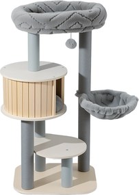 Škrabadlo pro kočky fudajo – 122 cm, šedá (66000)