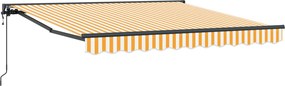 Rám markýzy Žlutá a bílá 350 x 250 cm 3330216