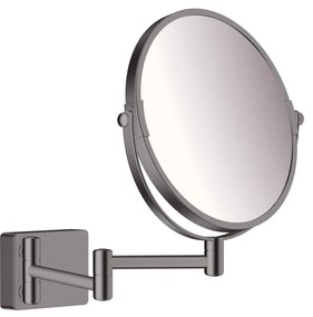 Hansgrohe AddStoris, kosmetické zrcadlo Ø188 mm, kartáčovaný černý chrom, HAN-41791340