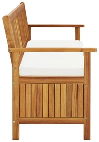 Úložná lavice s poduškou 170 cm masivní akáciové dřevo,  45912