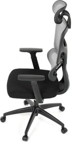 Kancelářská židle KA-K2080 GREY, houpací mechanismus, šedá (69 x 62) cm