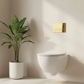 Tlačítko k WC podomítkovým systémům REA HD K011A-Q, zlatá